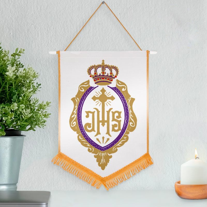 Banderín forma escudo en brillo