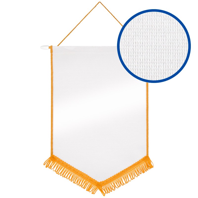 Banderín forma escudo en brillo